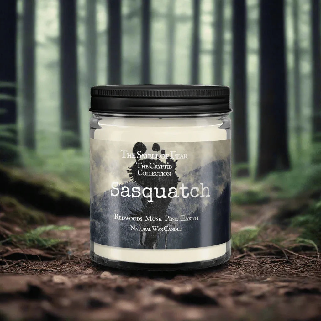 Bigfoot Candle | Sasquatch Forest Scent | Redwood Pine Musk
